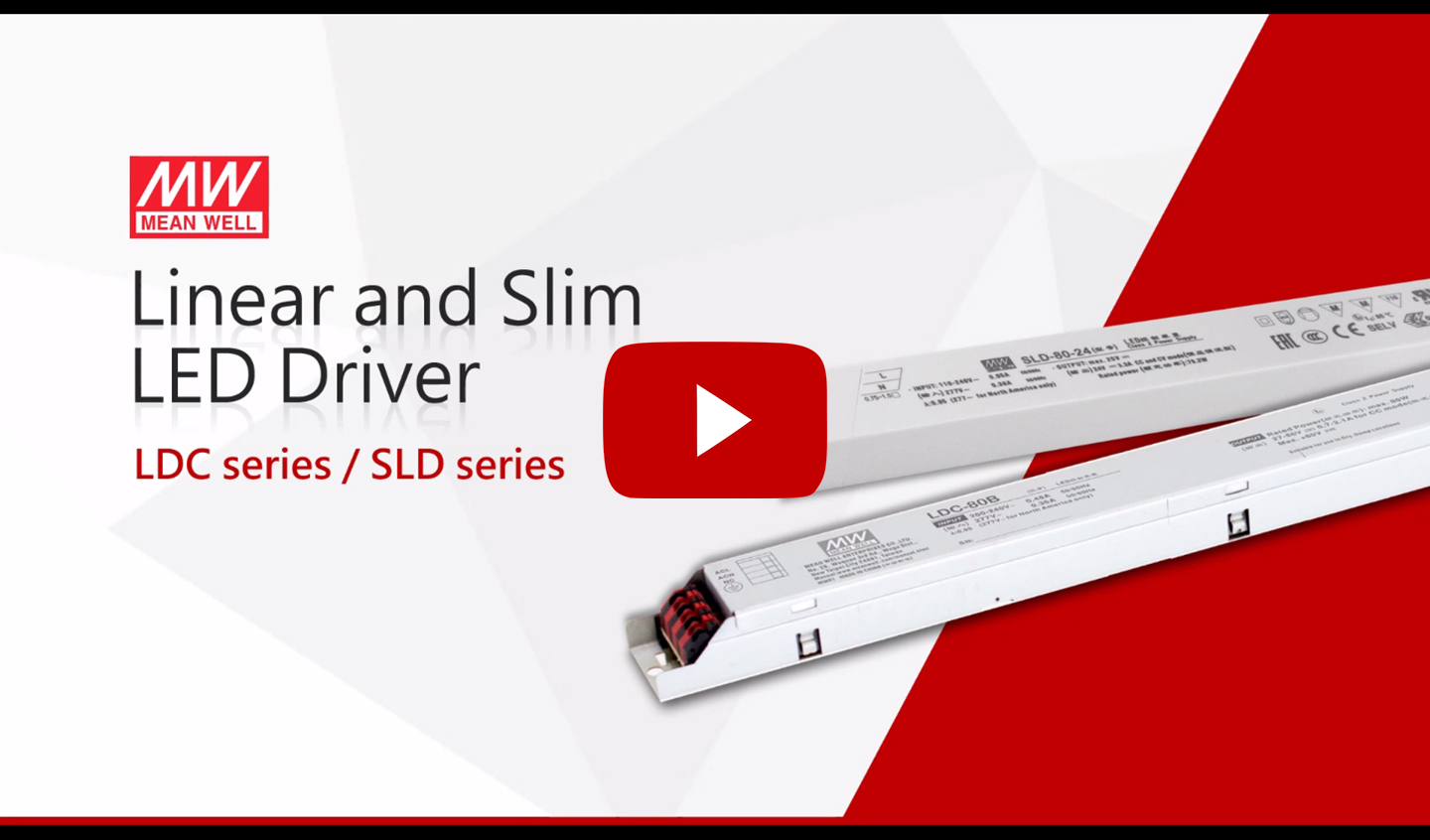 SLD-80系列 80W超薄长条型设计LED驱动电源 -明纬（广州）电子有限公司-明纬开关电源